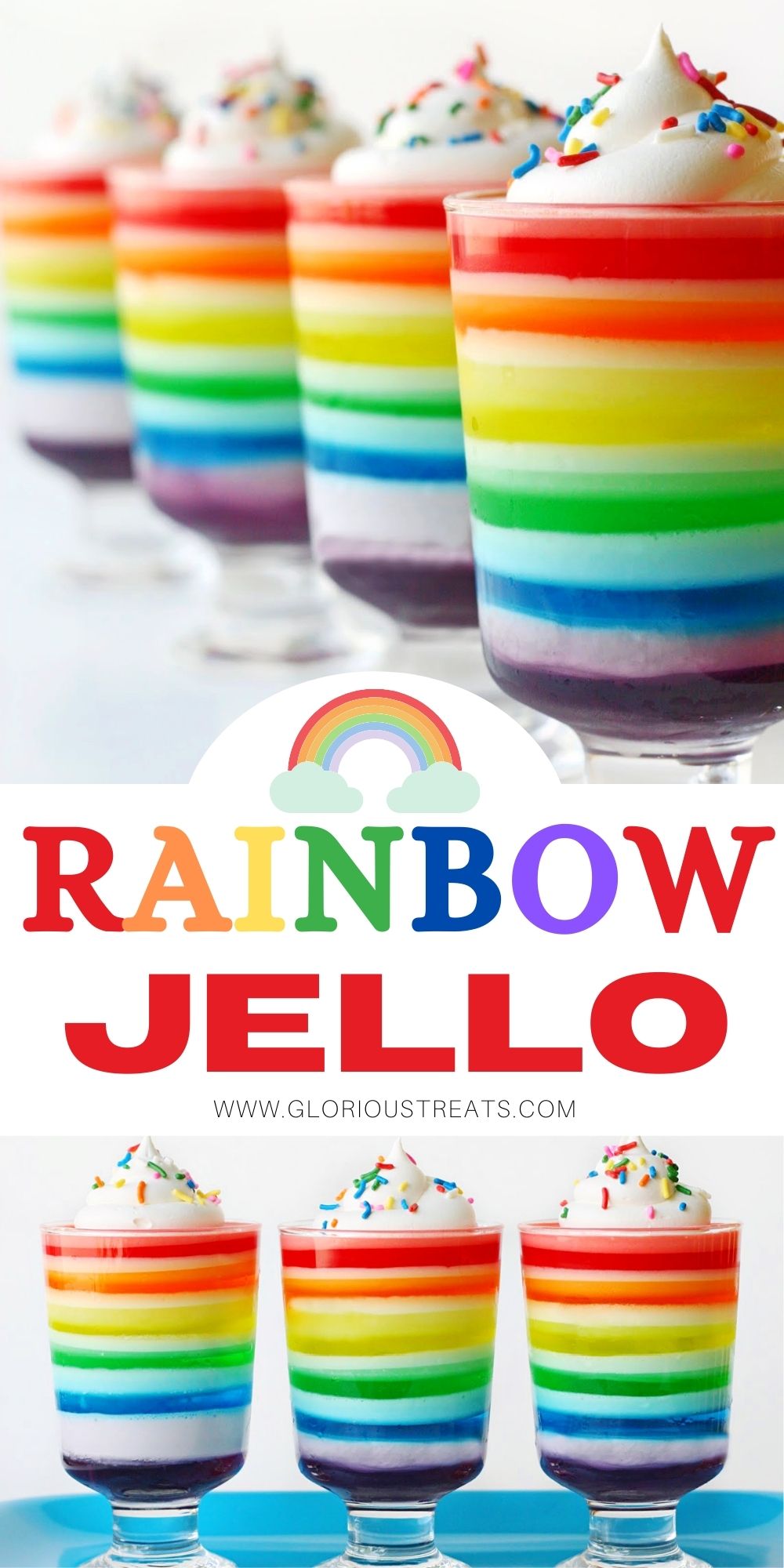 Taste the Rainbow Jello - Glorious Treats