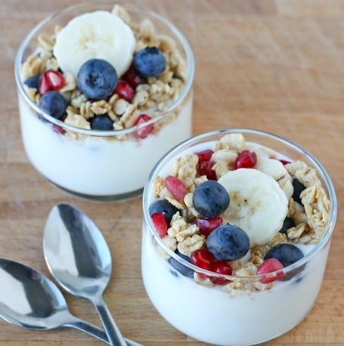 Simple Yogurt Parfaits - Glorious Treats