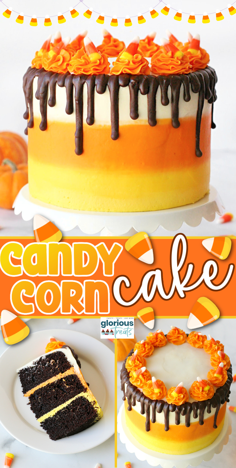 Candy Corn Cake - Glorious Treats