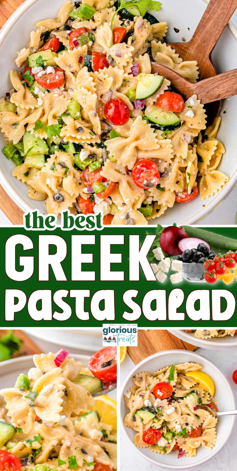 Greek Pasta Salad - Glorious Treats
