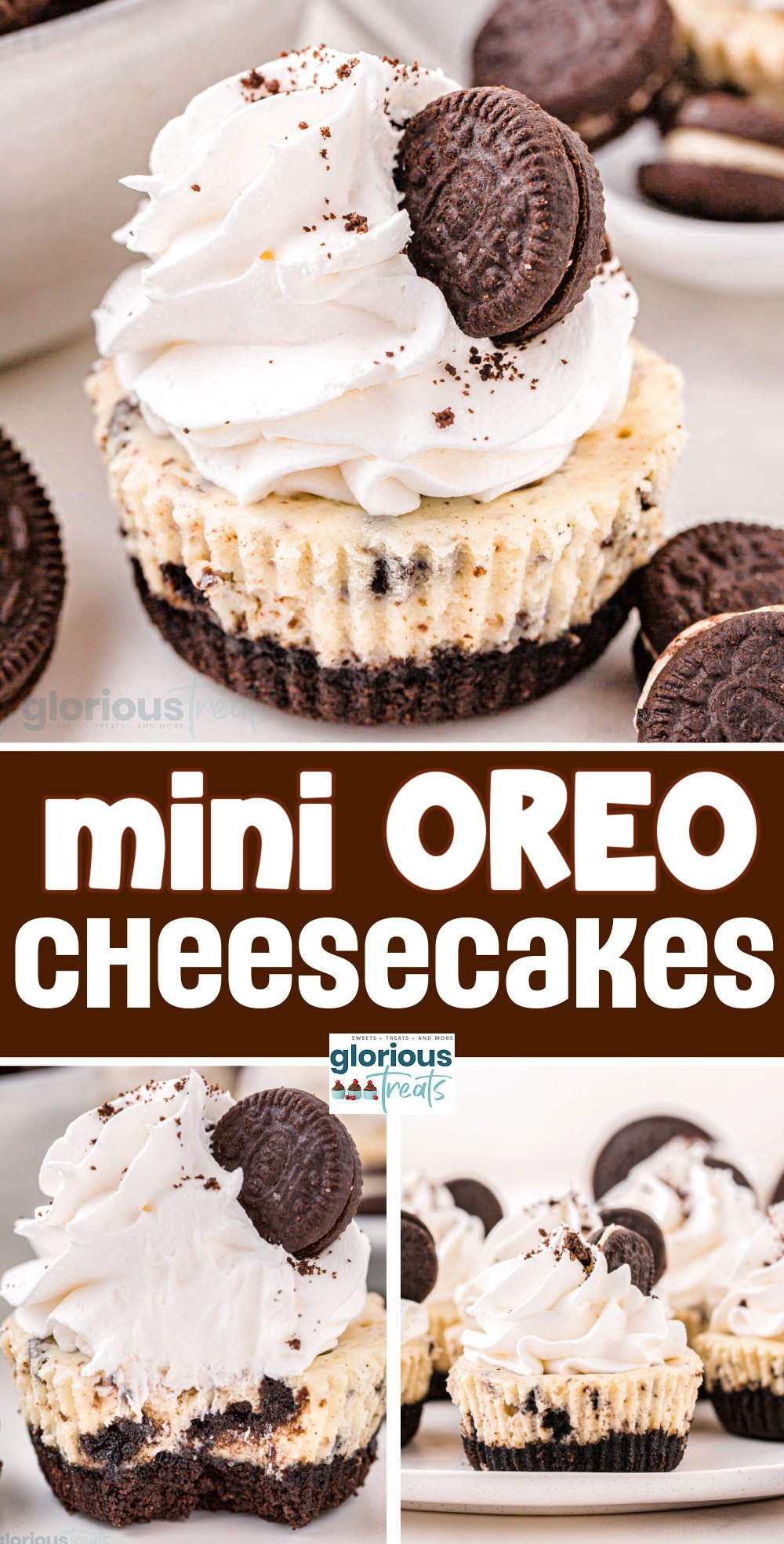 Mini Oreo Cheesecakes - Glorious Treats