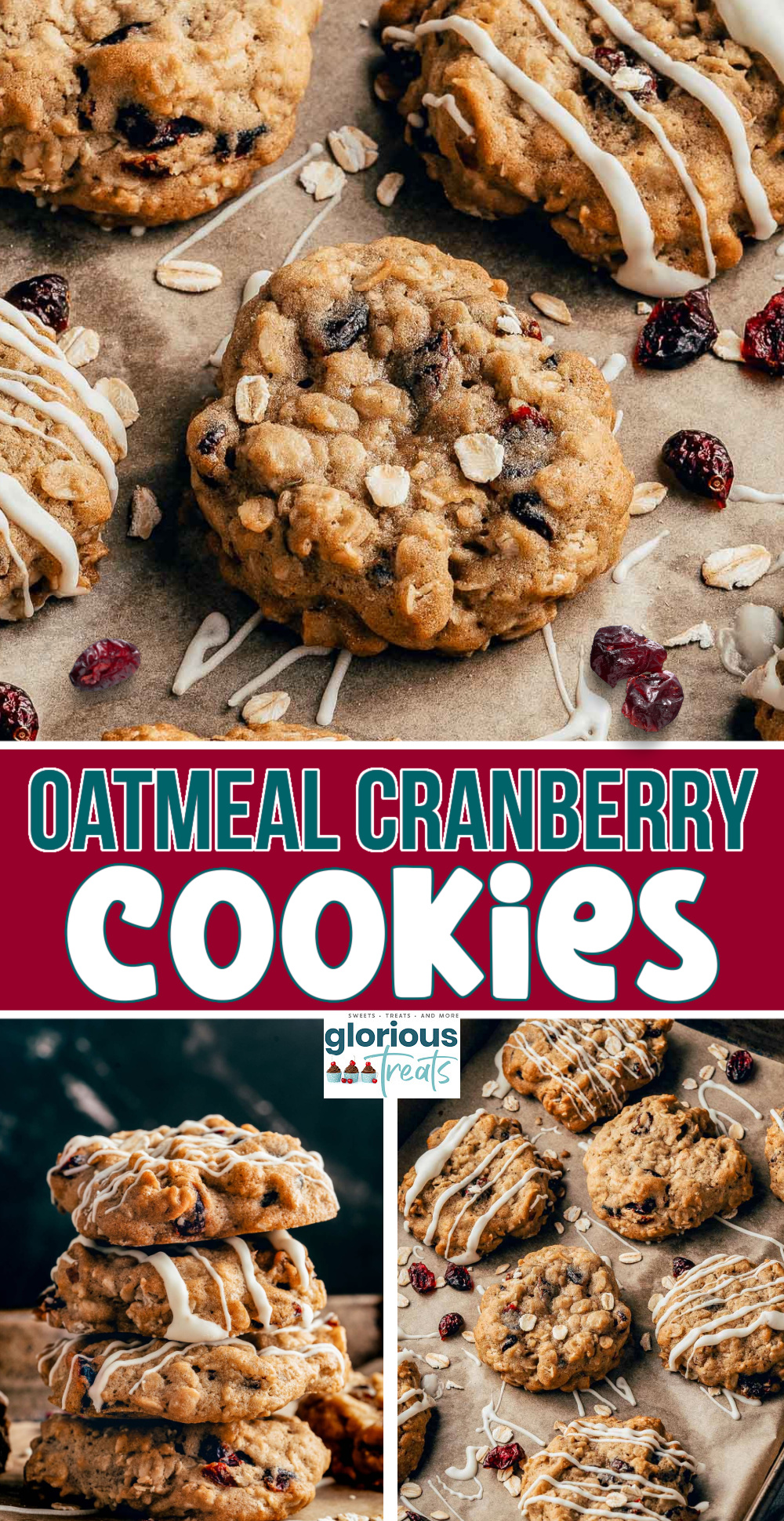 Oatmeal Cranberry Cookies - Glorious Treats