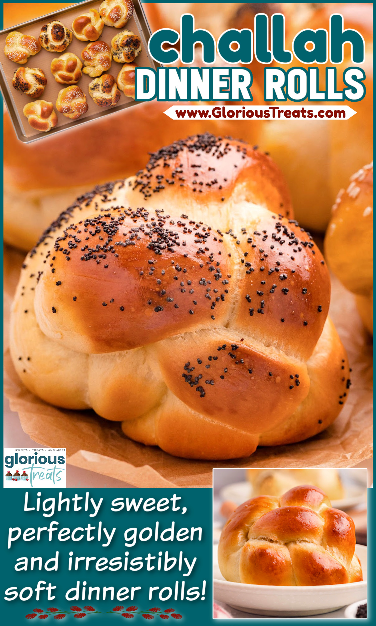 Challah Rolls Recipe - Glorious Treats